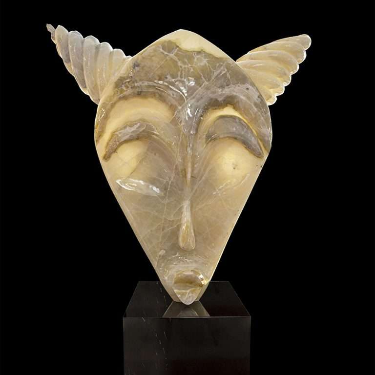 Onyx Face Sculpture on Black Onyx Base – Diva