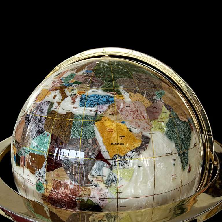 Mother of Pearls Gemstone World large Floor Globe – Diva
