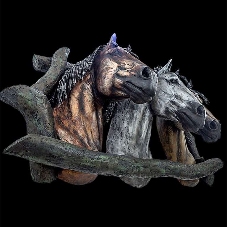 Freedom 3-D Horse Wall Art Sculpture – Diva