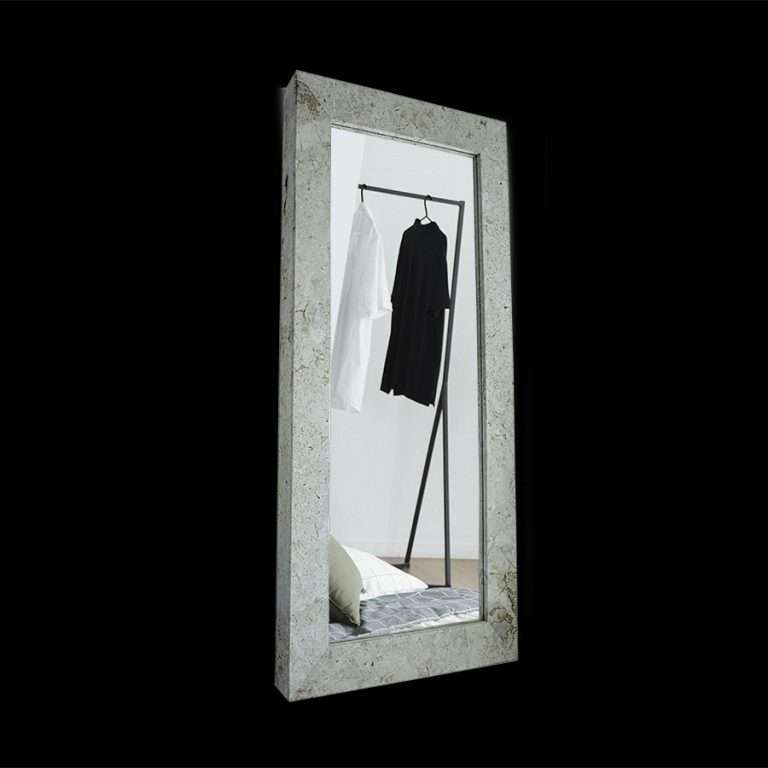 Natural Marble Stone Full Length Mirror / Rectangular Marble Mirror ...