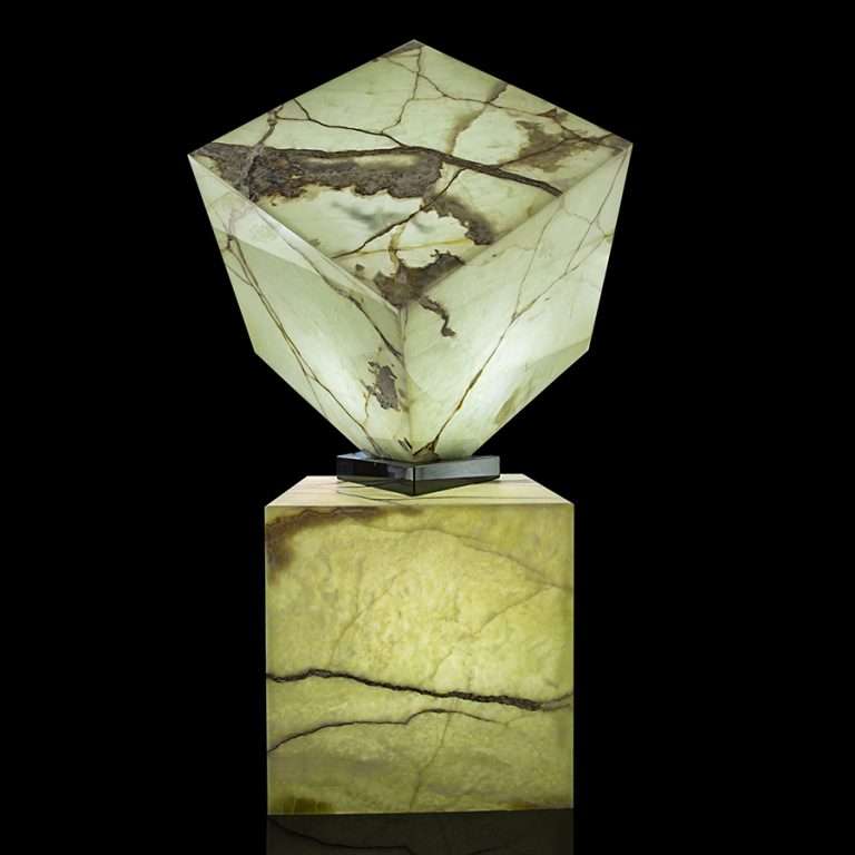 Green Onyx Cube Lamp, 50 cm – Diva