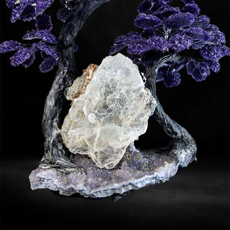 Natural Amethyst Tree of Life w/ Selenite & Calcite Formation on ...