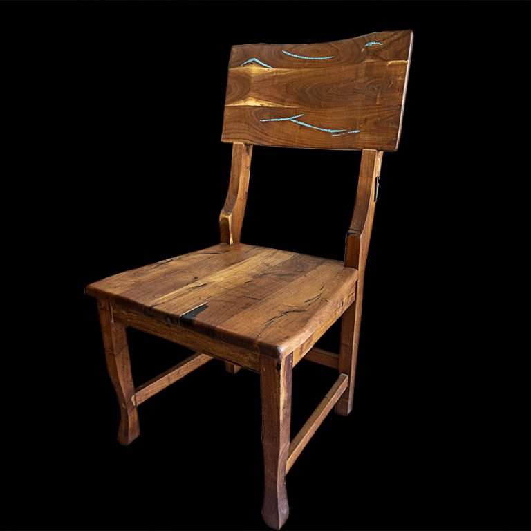 The Sentinel Mesquite Dining Chair/Live Edge Solid Wood Dining Chair – Diva