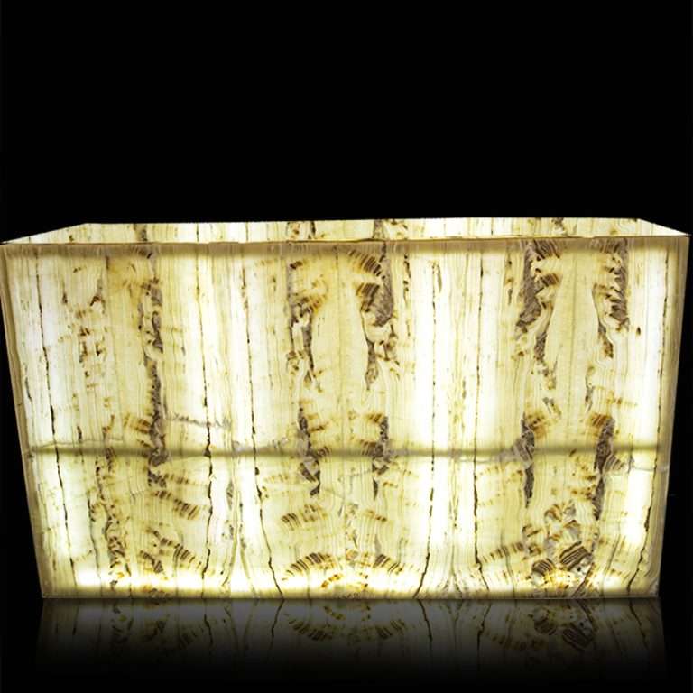 Illuminated Onyx Mini Bar Counter / Elegantly finished in Onyx Bar Desk ...