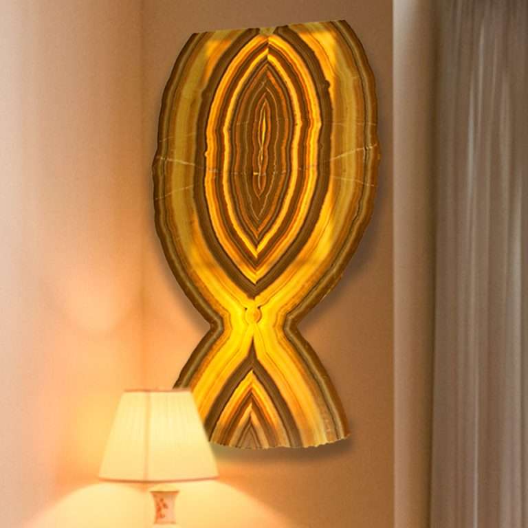 Onyx Fish Wall Display / Onyx Wall Art Display – Diva