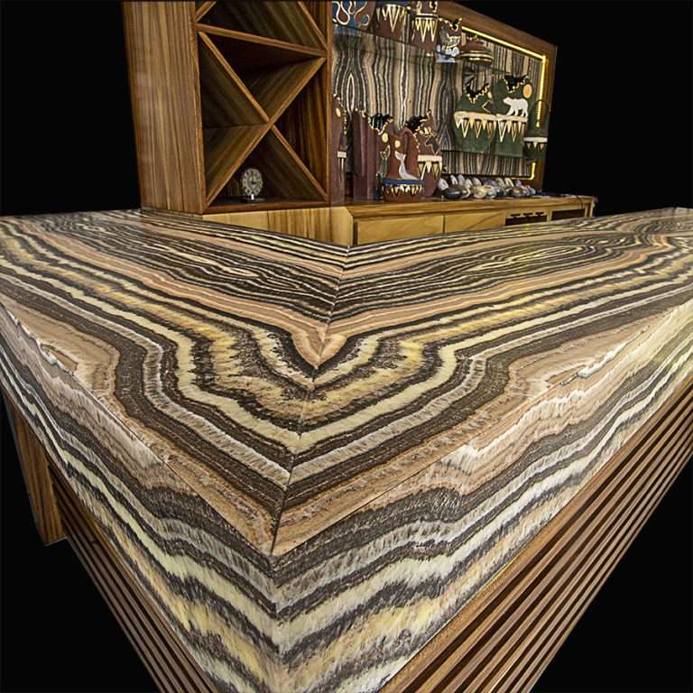Modern Design Onyx Bar Counter / Elegantly finished in Onyx Bar Desk – Diva