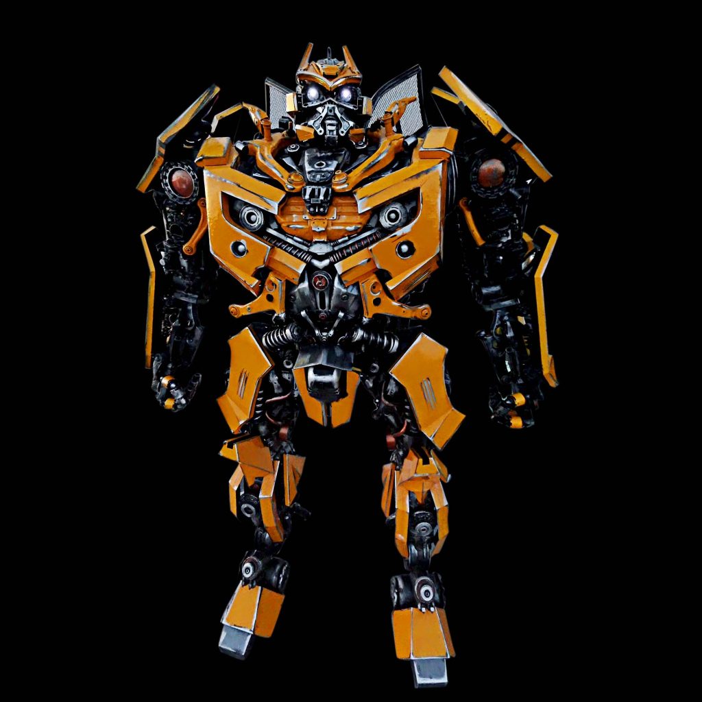 NEW: Giant Transformers statue of Bumblebee, Recycled Metal Part ...
