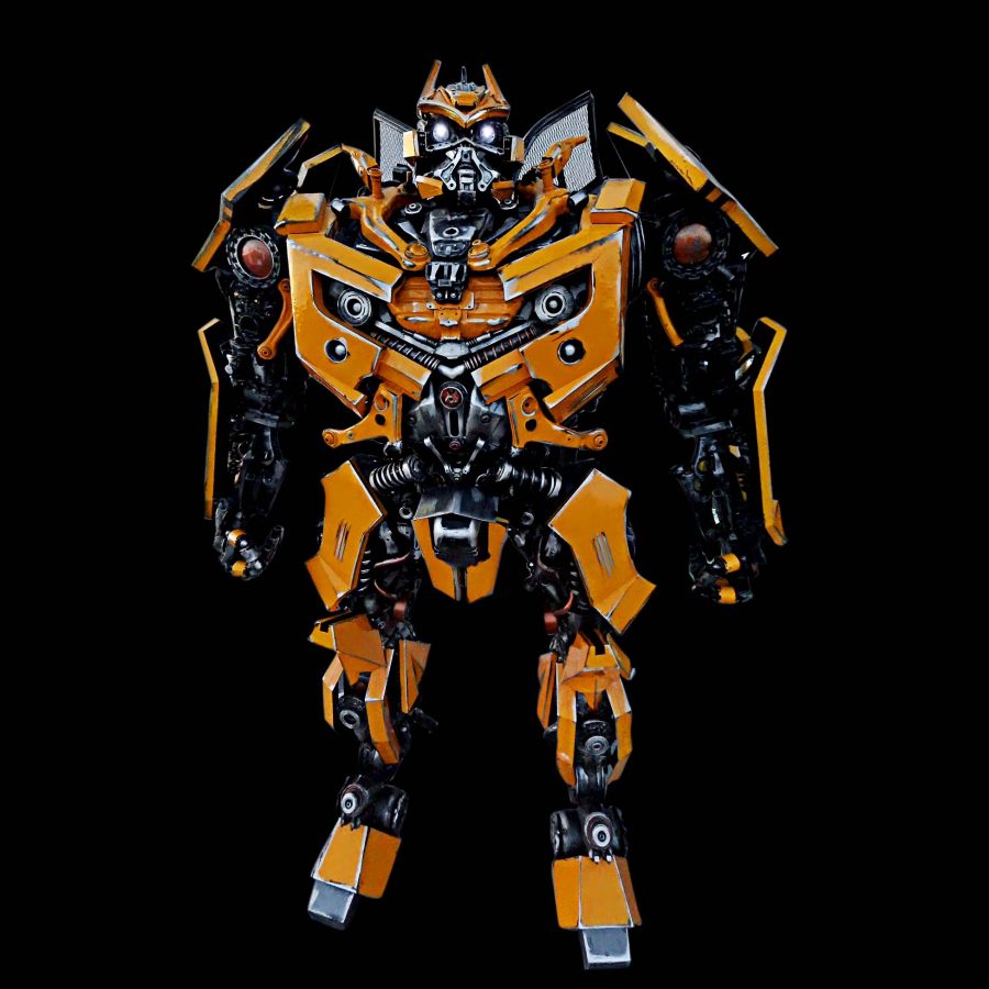 NEW: Giant Transformers statue of Bumblebee, Recycled Metal Part ...