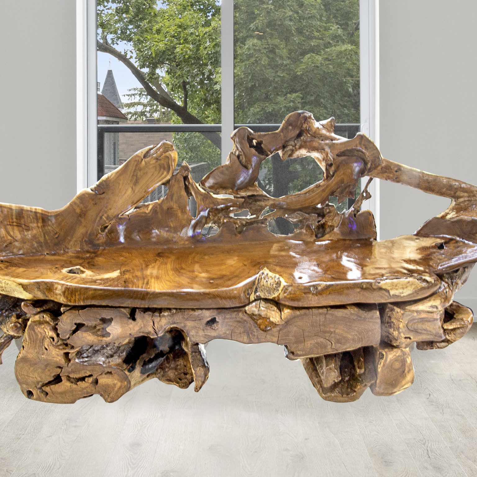 Teak Root Bench / Teak Wooden Bench – Diva