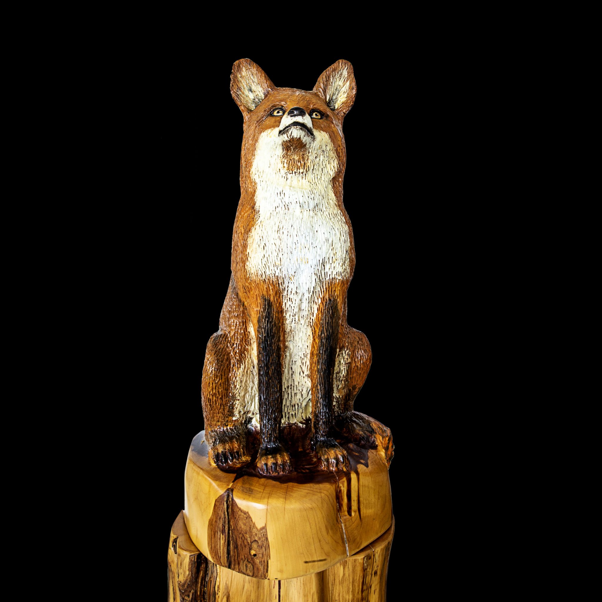 Natural Wood Carving Sculpture – Diva