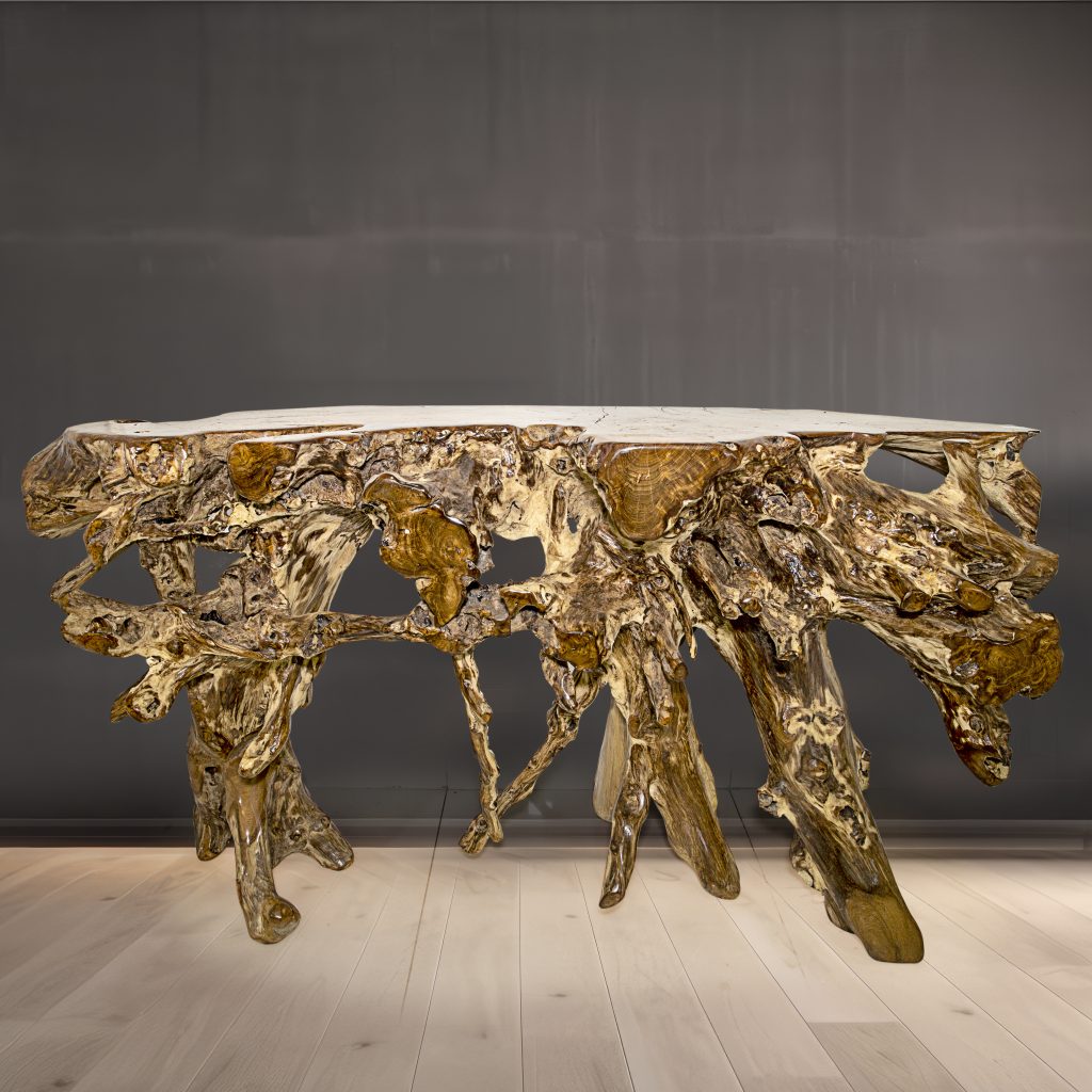Teak Root Console Table, Minimalist Teak Root Console Table – Diva