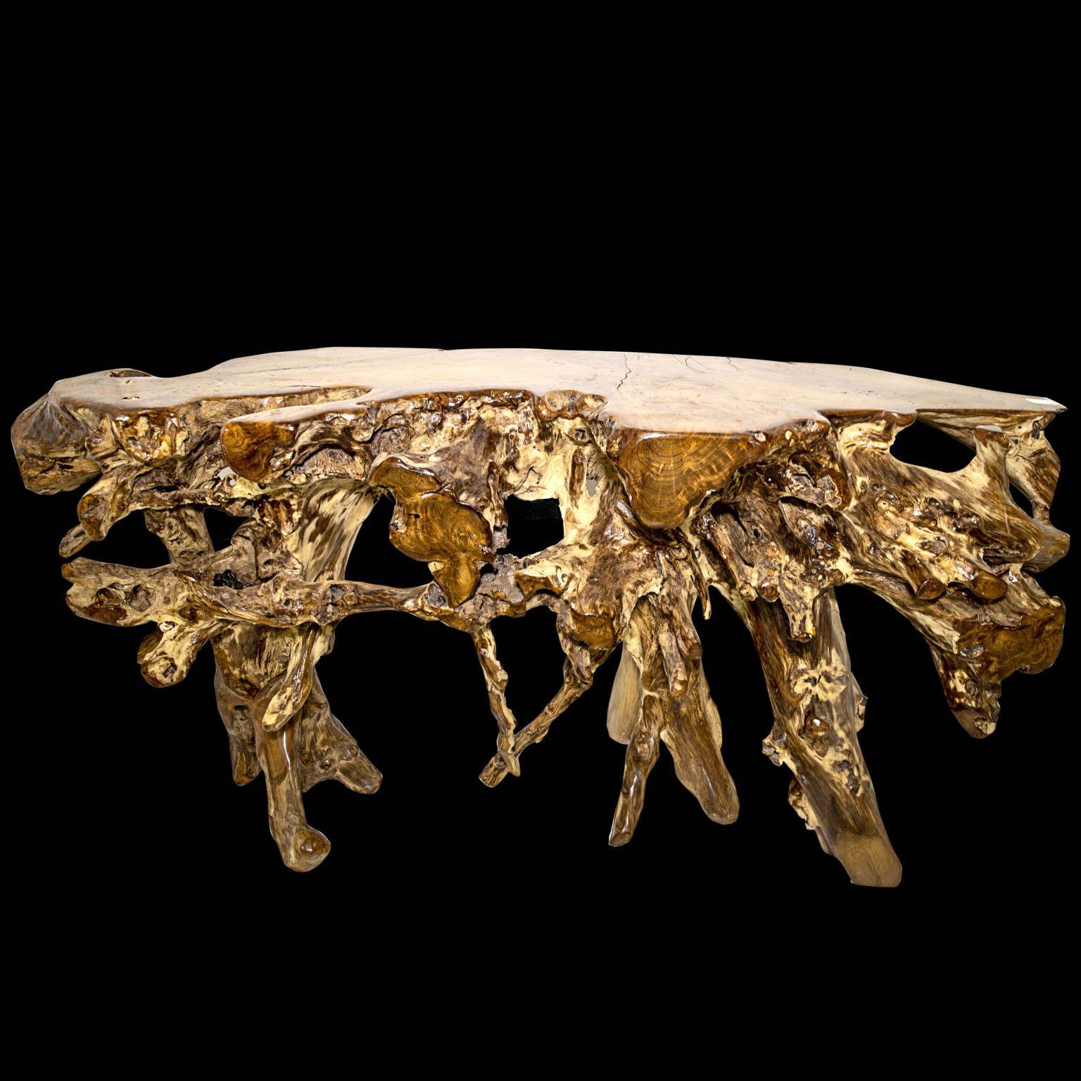 Teak Root Console Table, Minimalist Teak Root Console Table – Diva