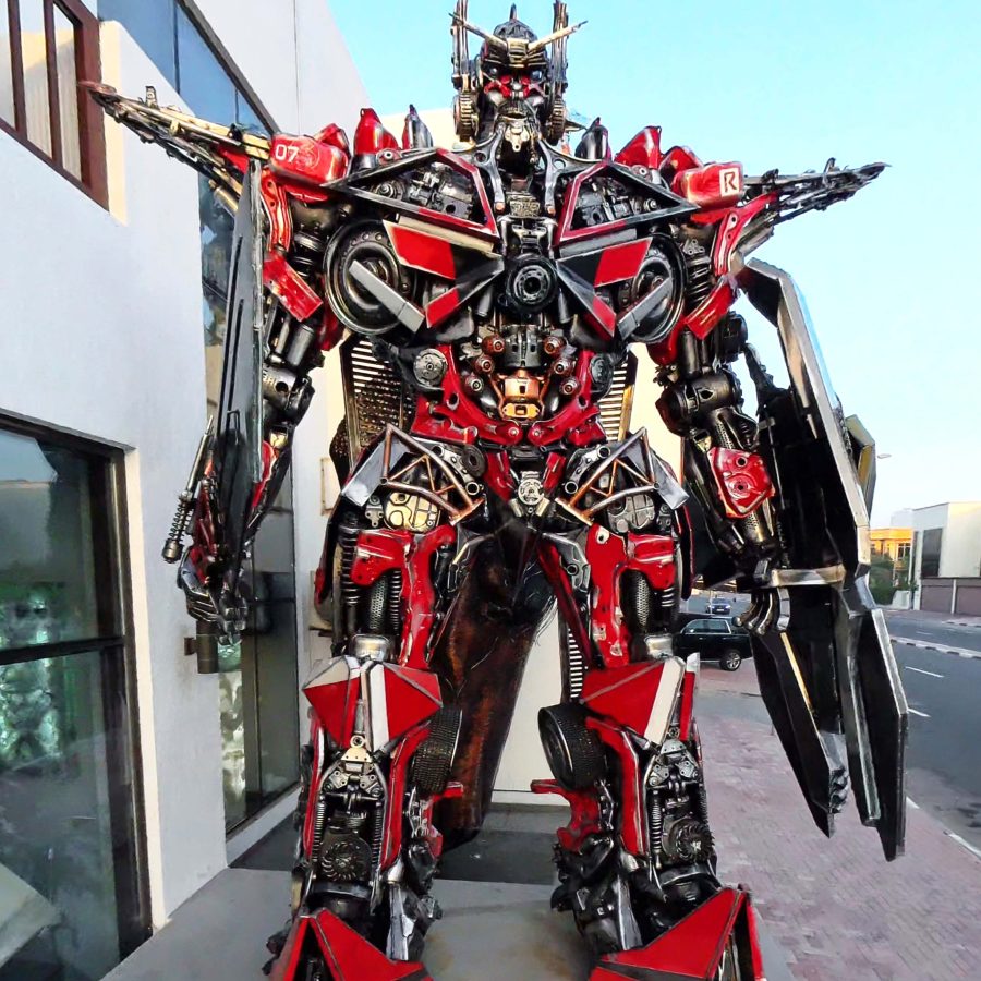 NEW: Sentinel Prime Robot Metal Art Sculpture – Transformer, 4 mts. – Diva