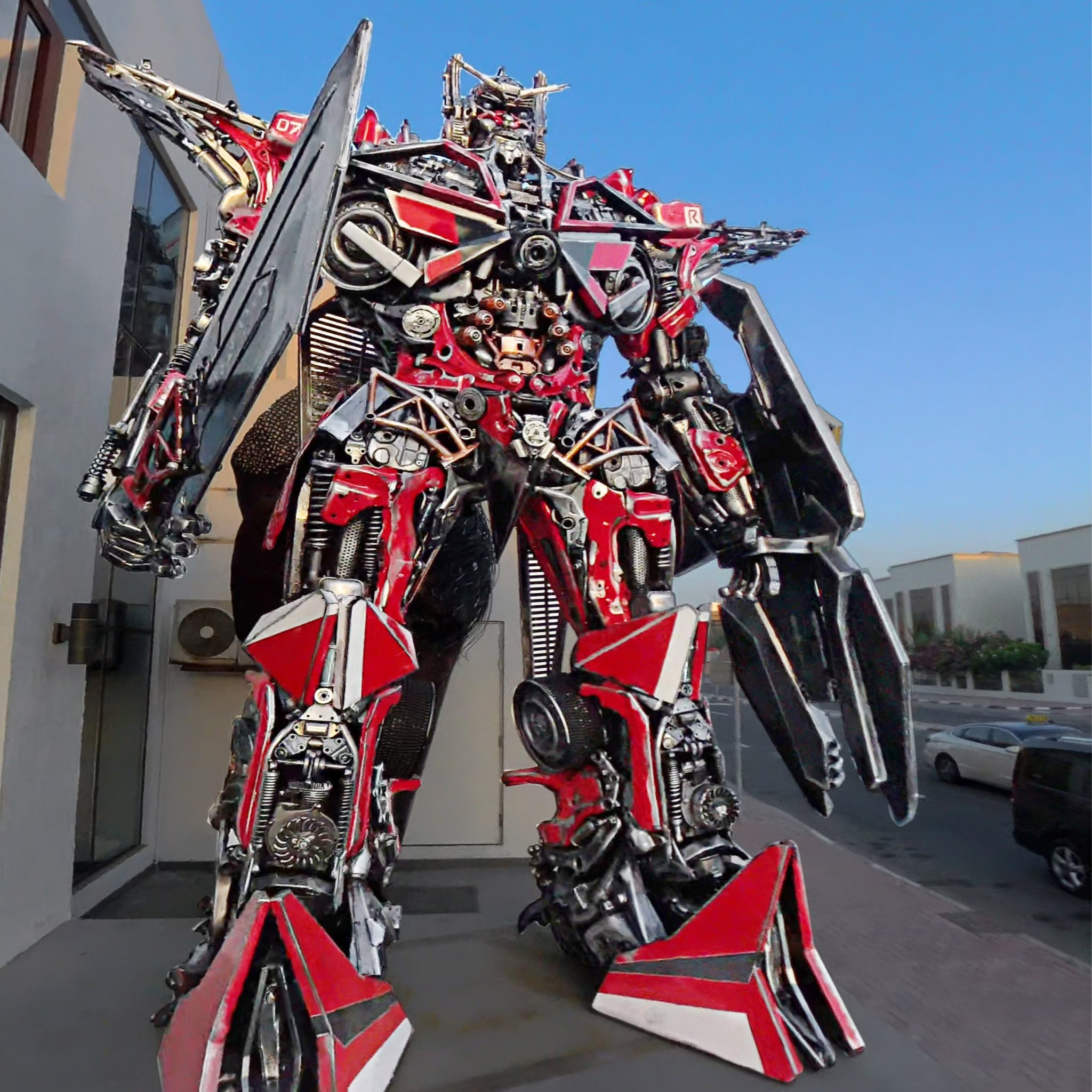 NEW: Sentinel Prime Robot Metal Art Sculpture – Transformer, 4 mts. – Diva