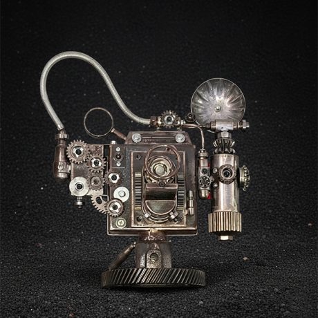 Vintage Camera Metal Art Sculpture – Diva